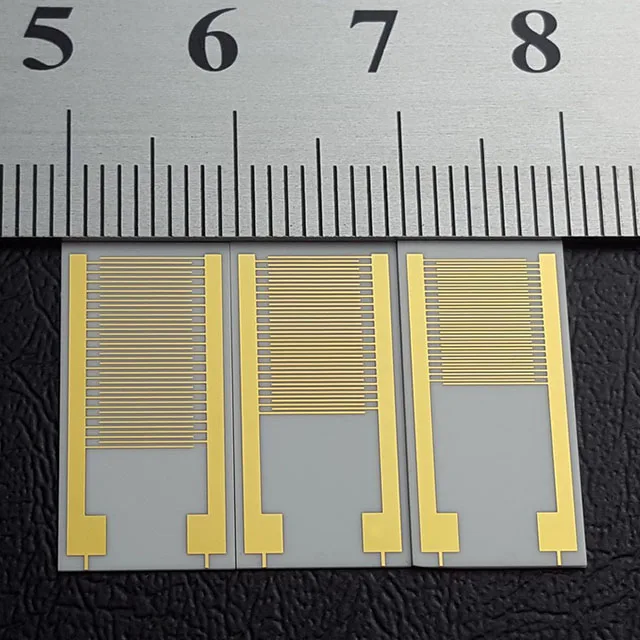 100um 20*10mm Ceramic Substrate Interdigital Electrode Gas Humidity ...