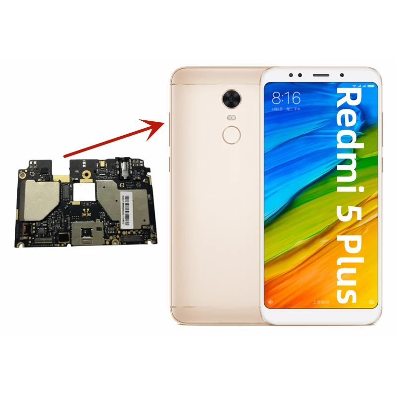Global Version Android Motherboard With Processor For Redmi 5 Plus ...