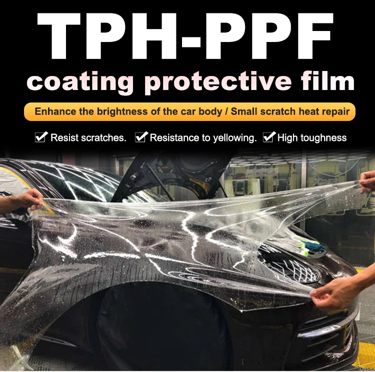 Factory Sales Tpu Ppf Anti-yellowing Transparent 7.5mil 1.52m*15m Tph ...