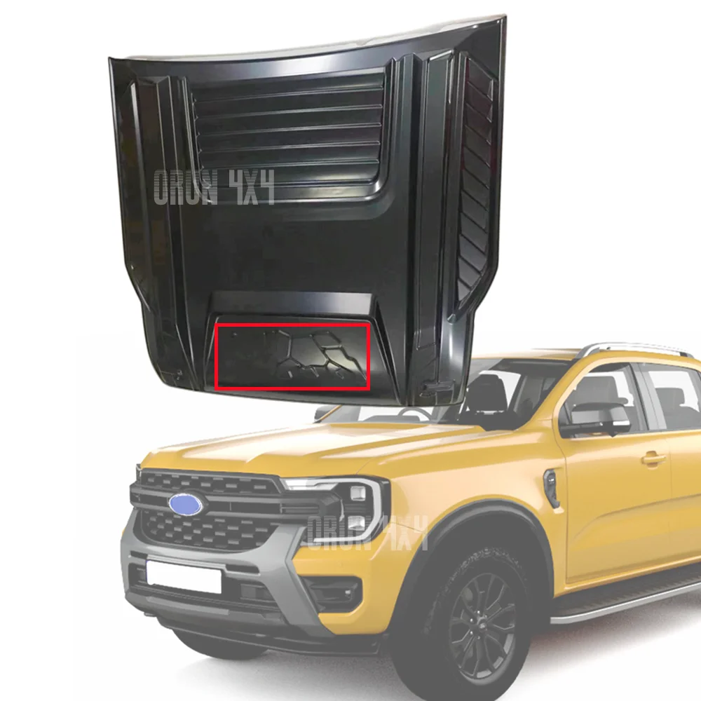 Matte Black New Design Abs Exterior Cover Big Hood Scoop Bonnet Scoop ...