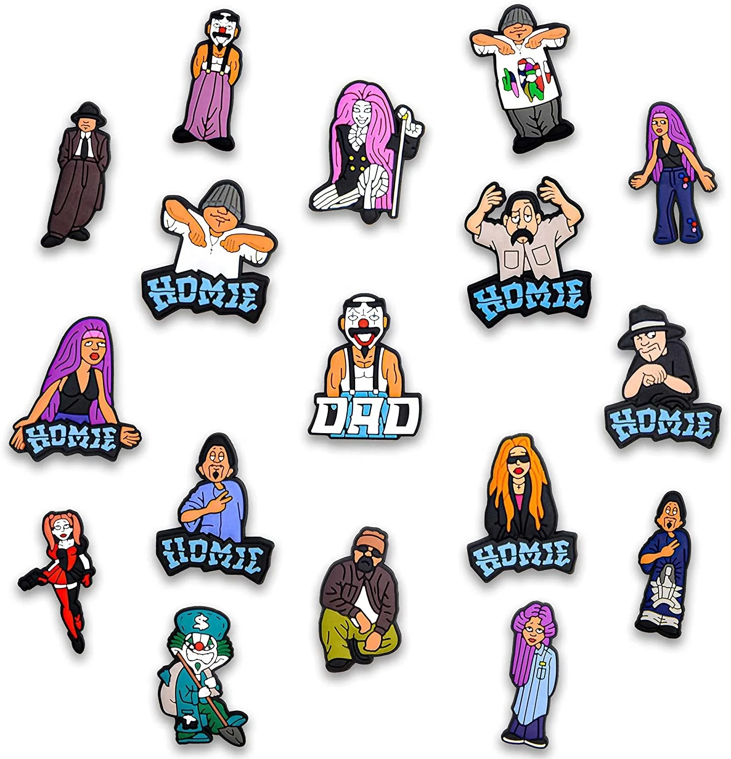 Fashion Trend Mom Homies Tv Show Croc Charms Pvc Shoe Charms Rubber ...