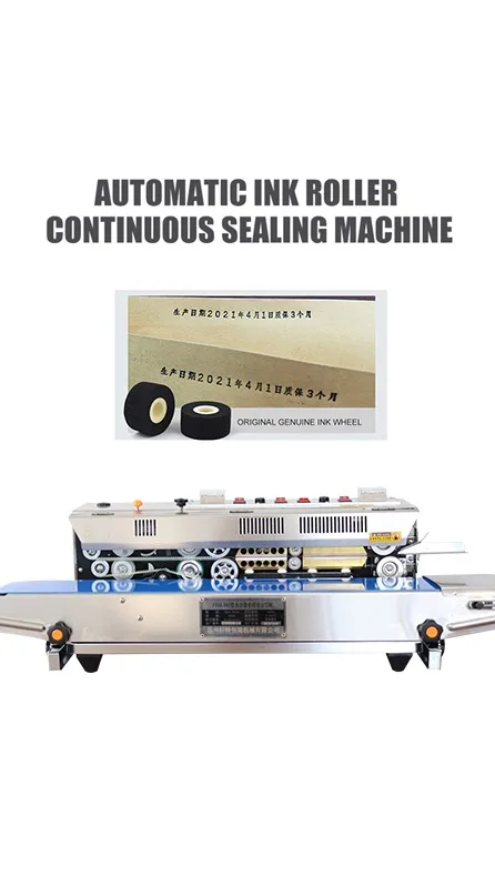 Model Frm-980 Band Sealer Horizontal Solid Ink Coding Continuous ...