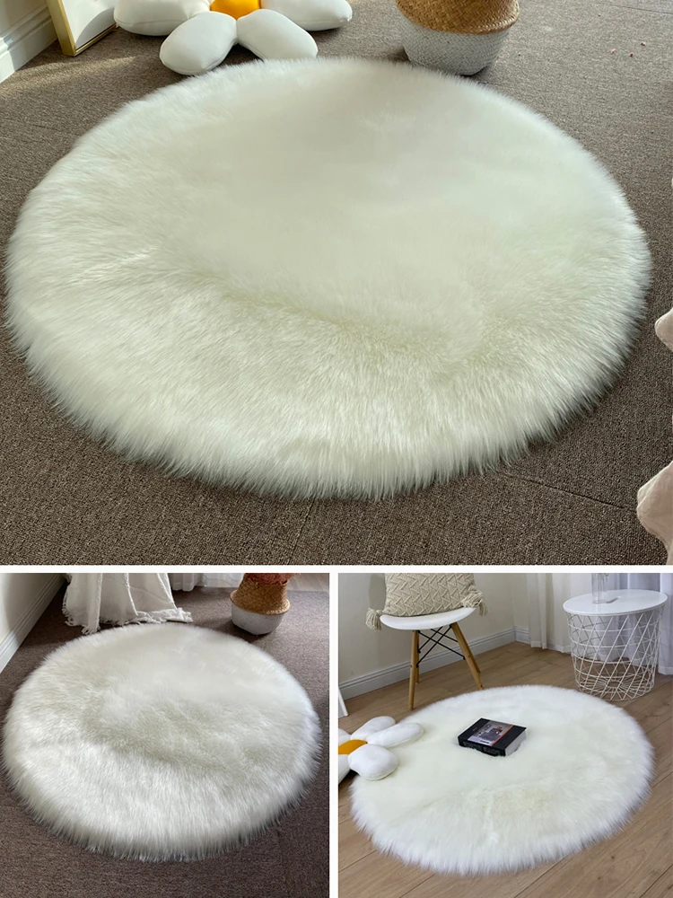Smooth Rabbit Fur Door Mat - Luxury Rugs for Living Room