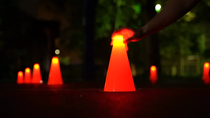 Flytec Led Light Up Cones Training Marker Soccer Disc 6 Waterproof ...