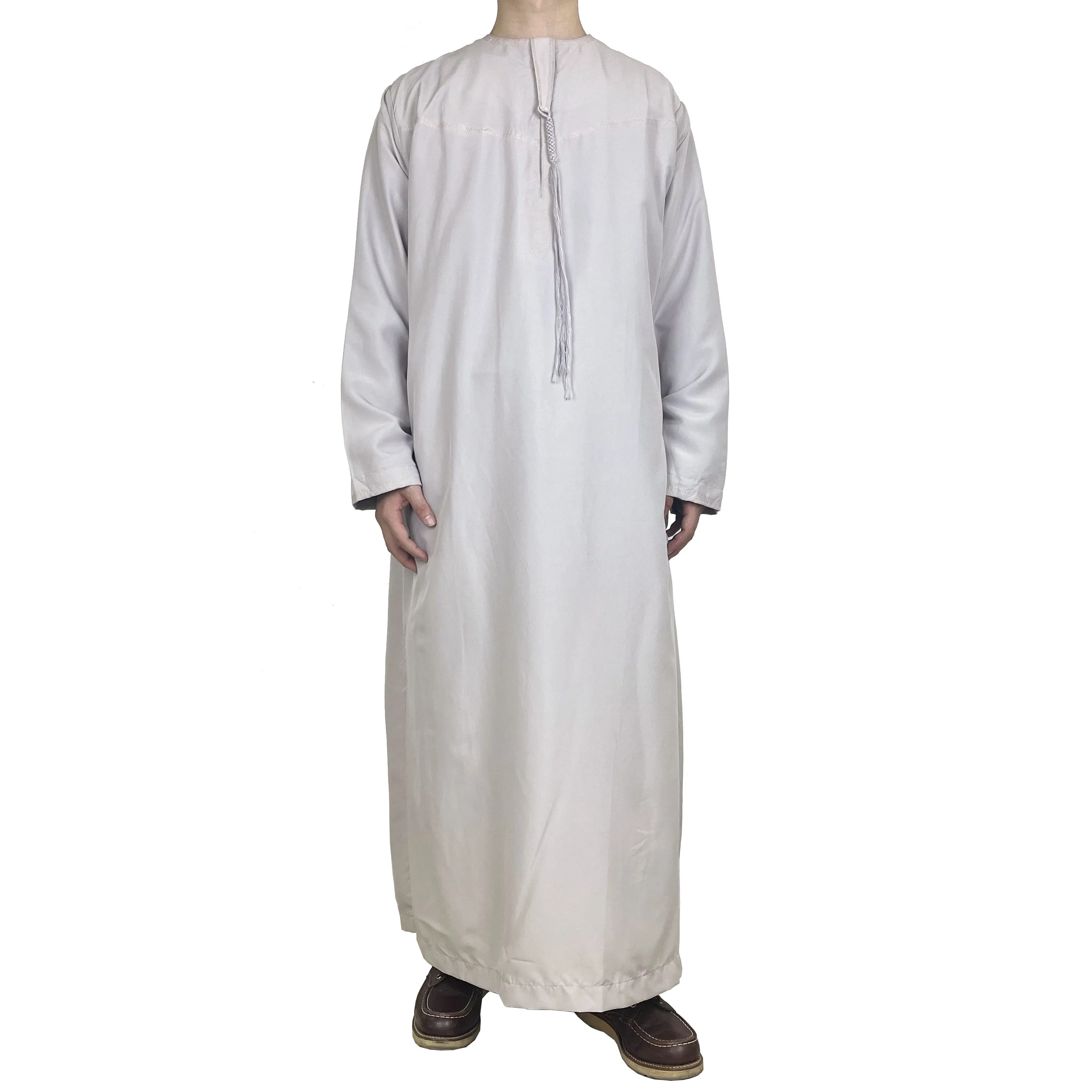 Khamis Arabic Islamic Moroccan Qatar White Mens Jalabiya