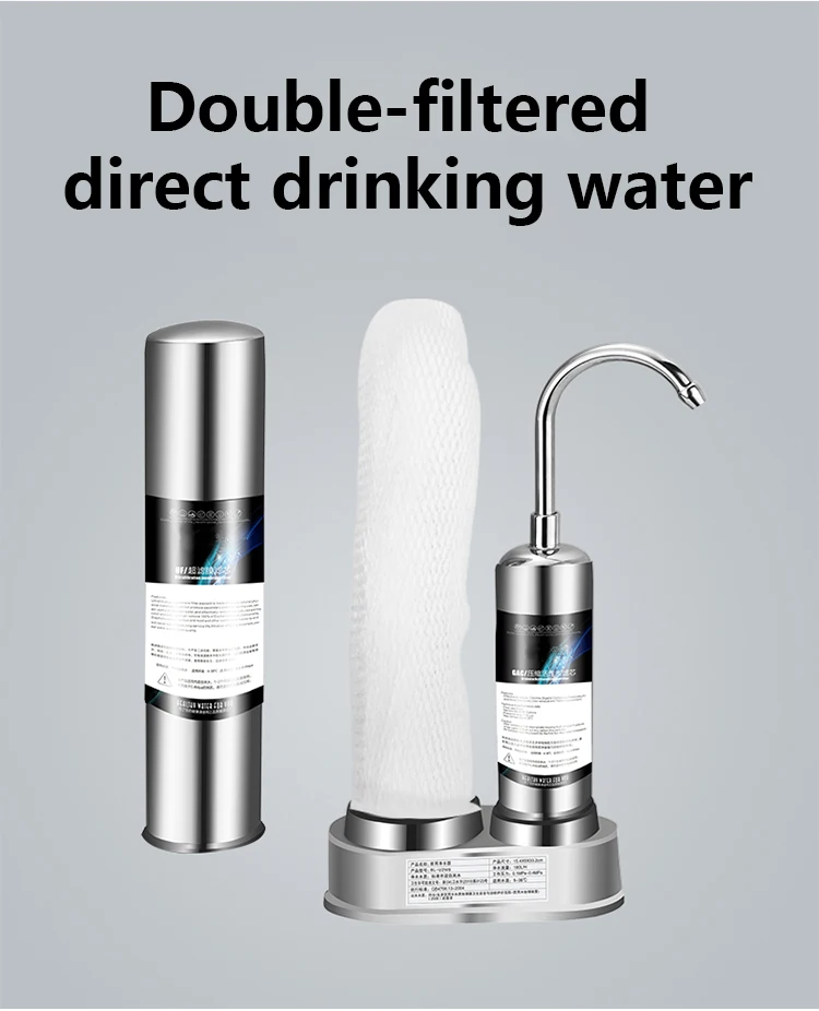 Manual Water Tap Filter With Ceramic Cartridge Household Kitchen Faucet ...