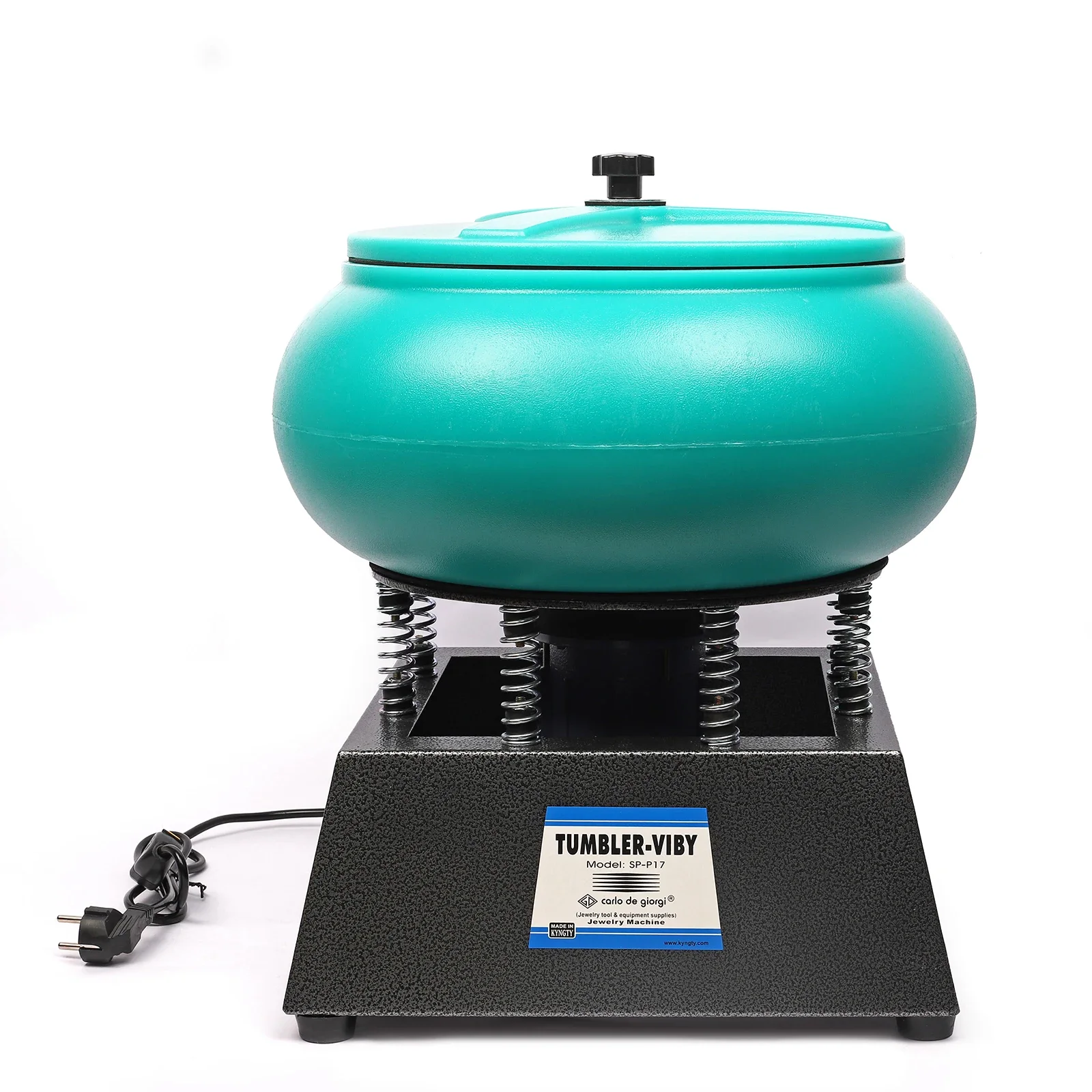 17" Vibrating Tumbler Polishing Machine For Jade Metal Edge Burr ...
