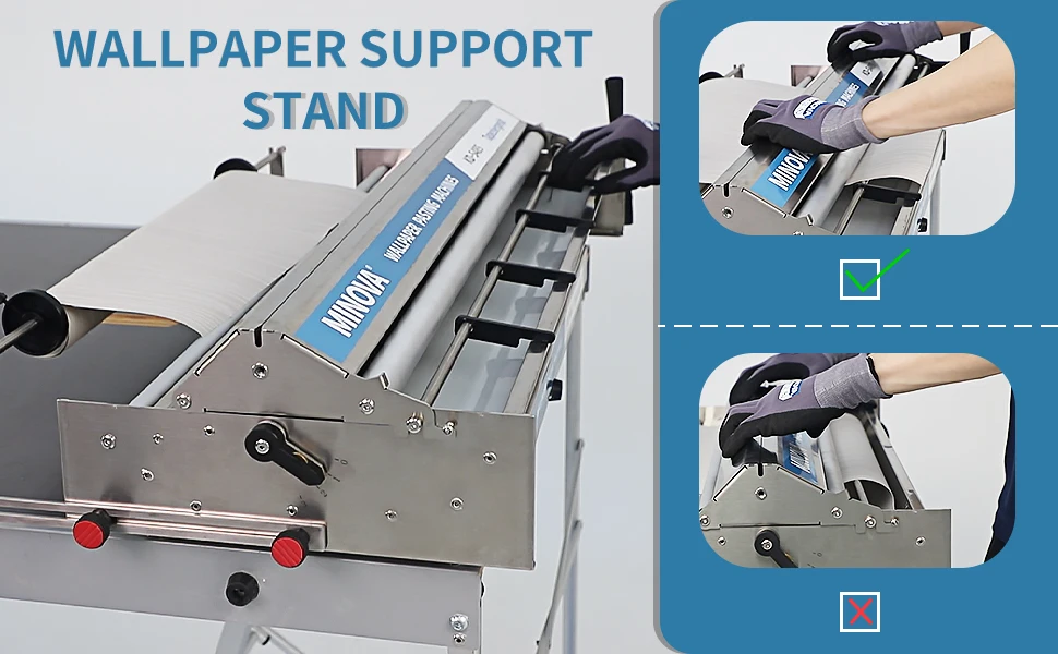MINOVA Folding Table Glue Machine - Professional Wallpaper Pasting
