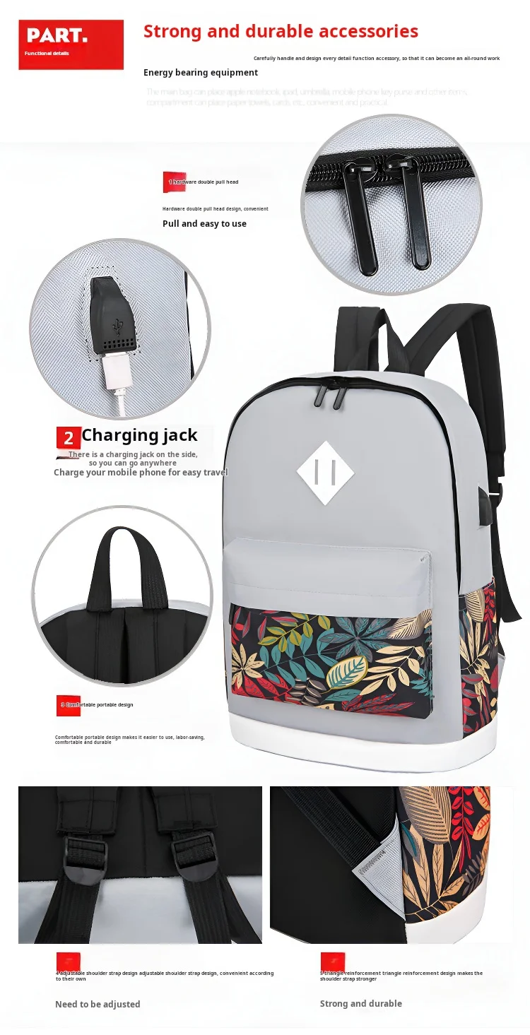 Custom New Laptop Bag 3 Piece Set Laptop Bag Combination Student ...