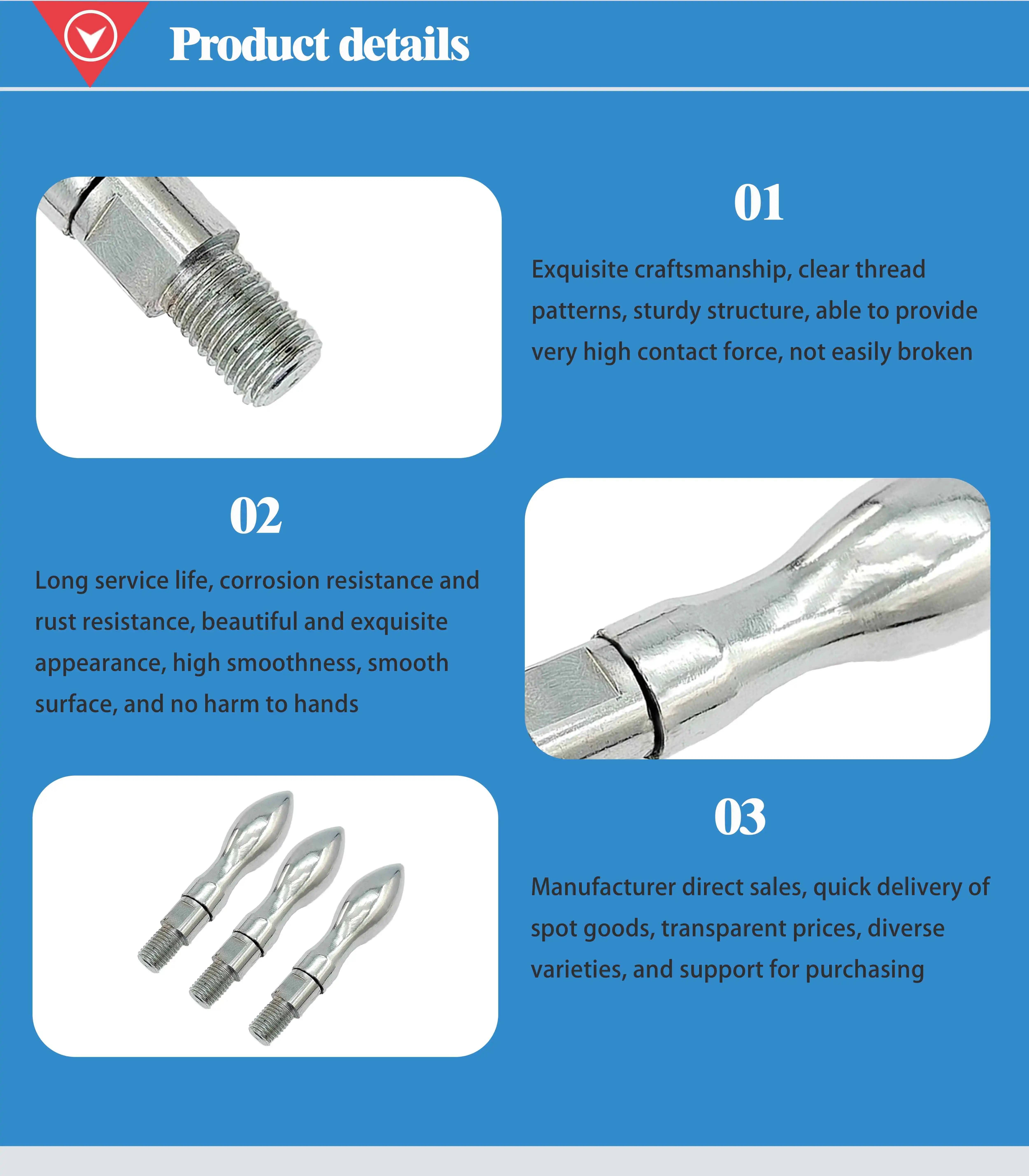 Galvanization Curved Rotating Handles Lathe Metric Threaded Accessories ...