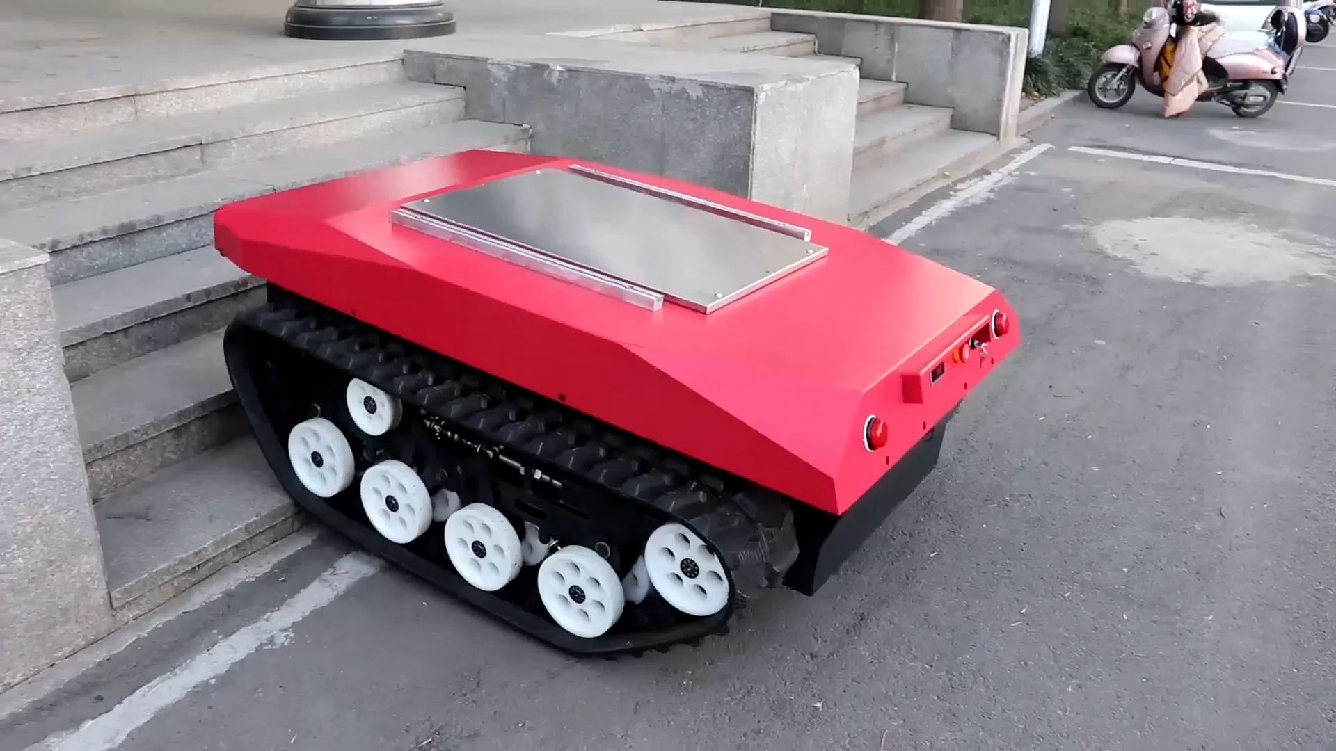 All Terrain Robot Rubber Track Chassis Crawler Robotic Platform Chassis ...