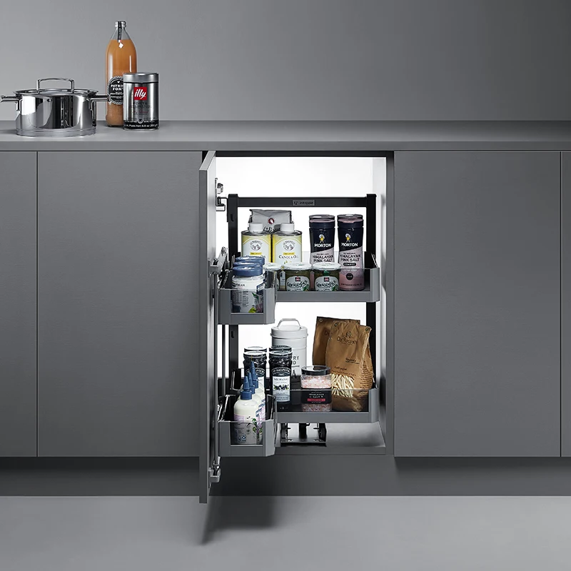 Unihopper Kitchen Cabinet Accessories Storage Organizer Aluminum Alloy ...