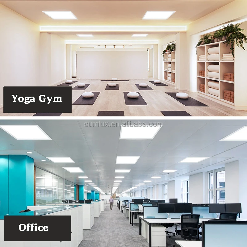 60x120cm 120x60cm 60x60 2x2 2x4ft Ceiling Led Backlit Panel Light 48w ...