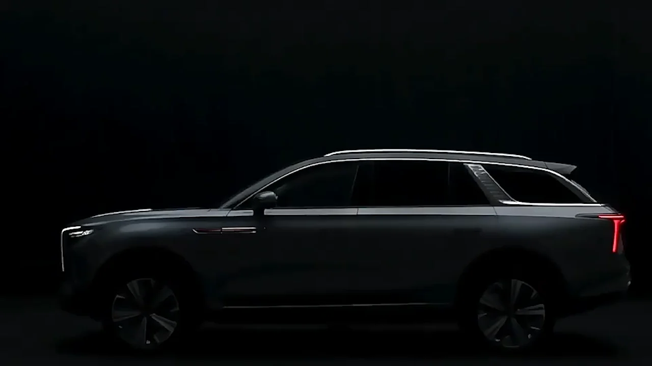 Hongqi E-hs9 7seats In Stock Fast Acceleration Sports Like Back Pushing Nev New Energy Electric ...