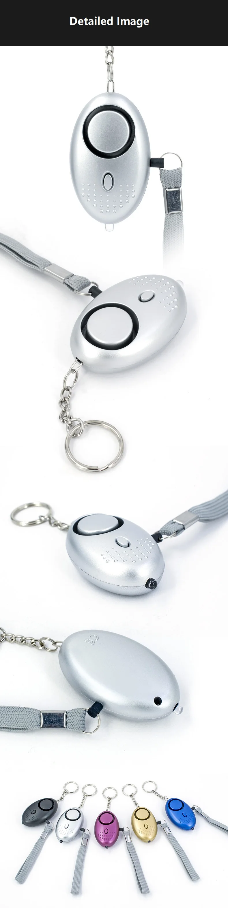 Portable Mini Flashlight Emergency SOS Security Self Defense Alarm ...