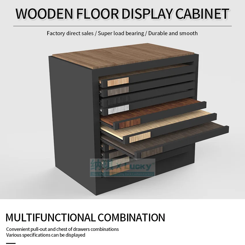 Tile Display Drawer Cabinet - Customizable Showroom Sample