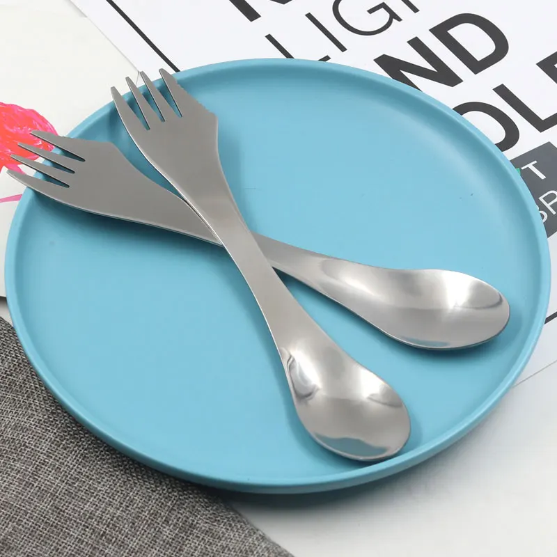 3 In 1 Stainless Steel Outdoor Camping Metal Reusable Spork - Buy Metal ...
