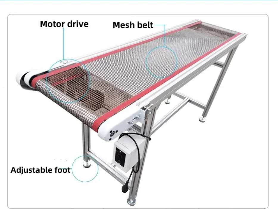 Food Drying And Cooling Mesh Belt Conveyor,Steel Wire 304 Stainless ...