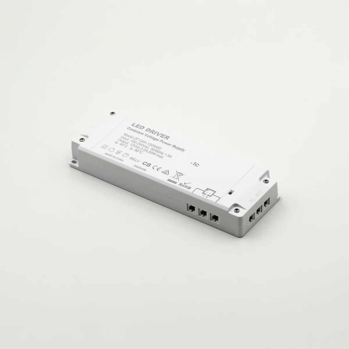 LED Driver 60W 12V 5A Multiple Output Port Interface AC/DC LED Power ...