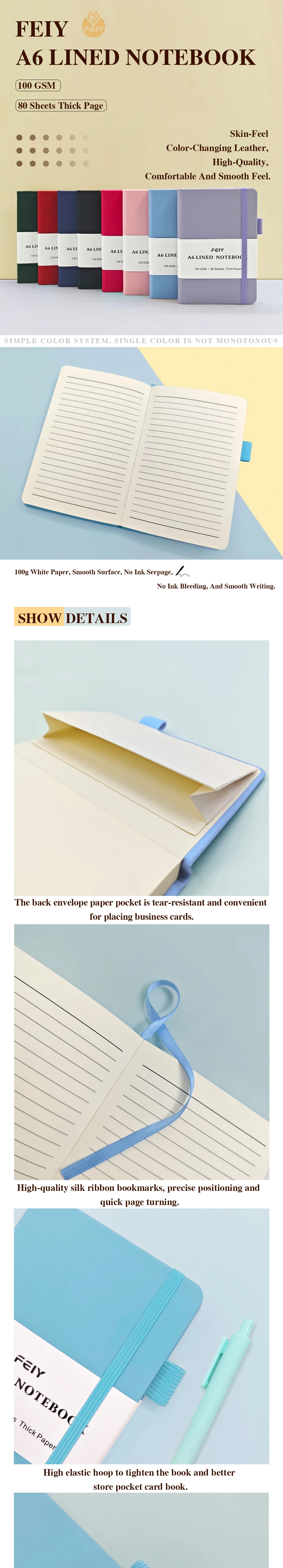 Custom Logo A6 Hardcover Notebook - High Quality Journal