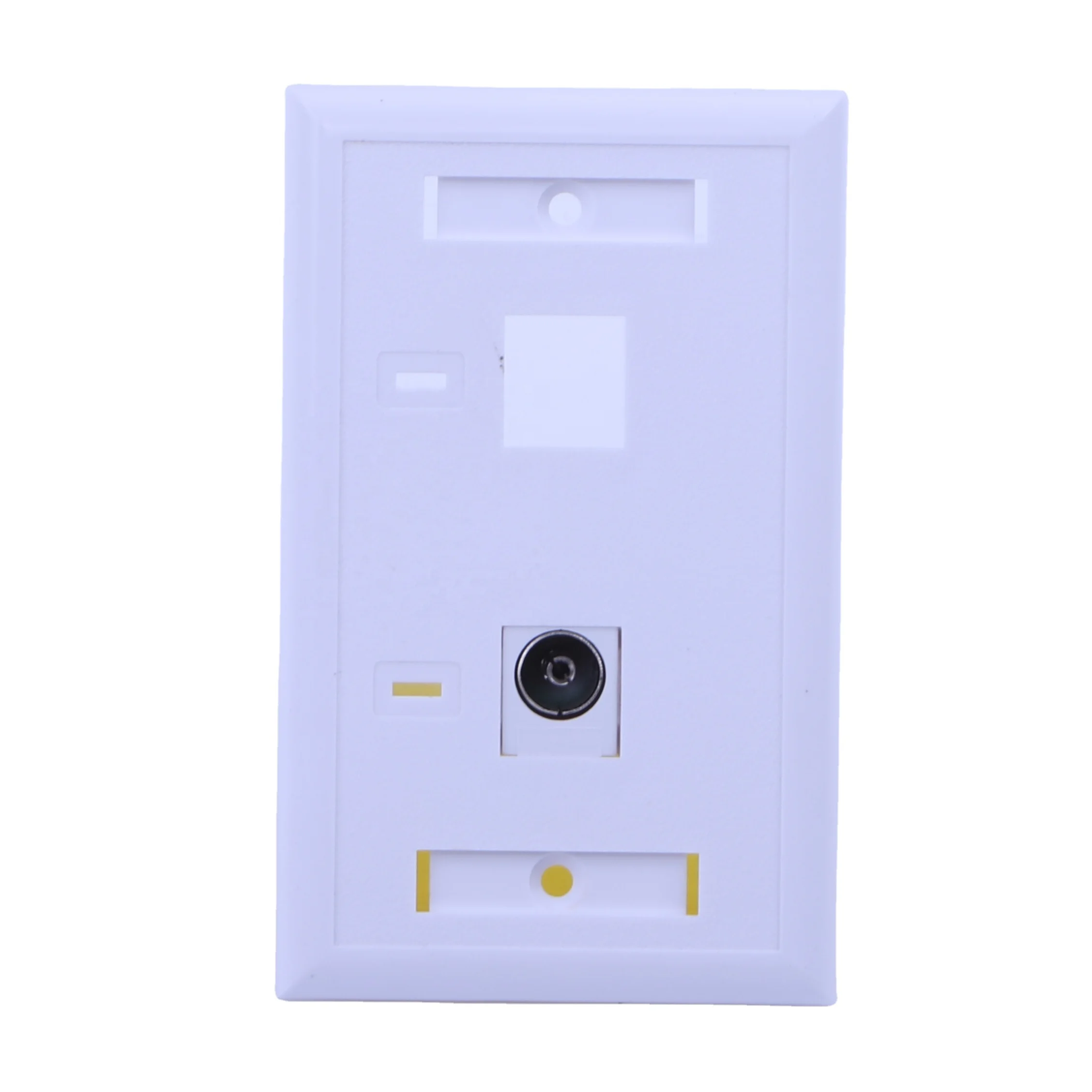 Cat5 Cat6 Cat7 Rj11 Rj45 2 Port Type 7*114 Networking Faceplate 2 Port ...