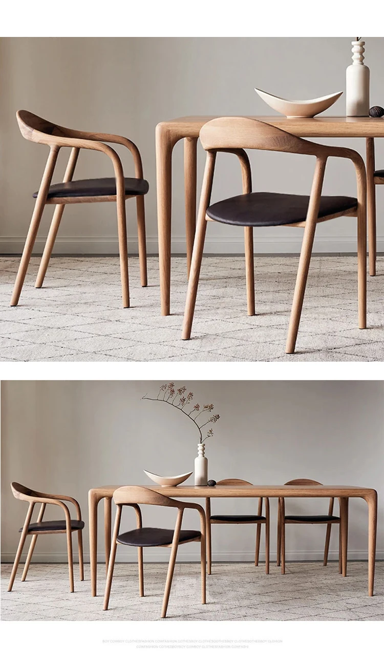 Nordic Minimalist Solid Wood Dining Chair & Lounge Chair OEM