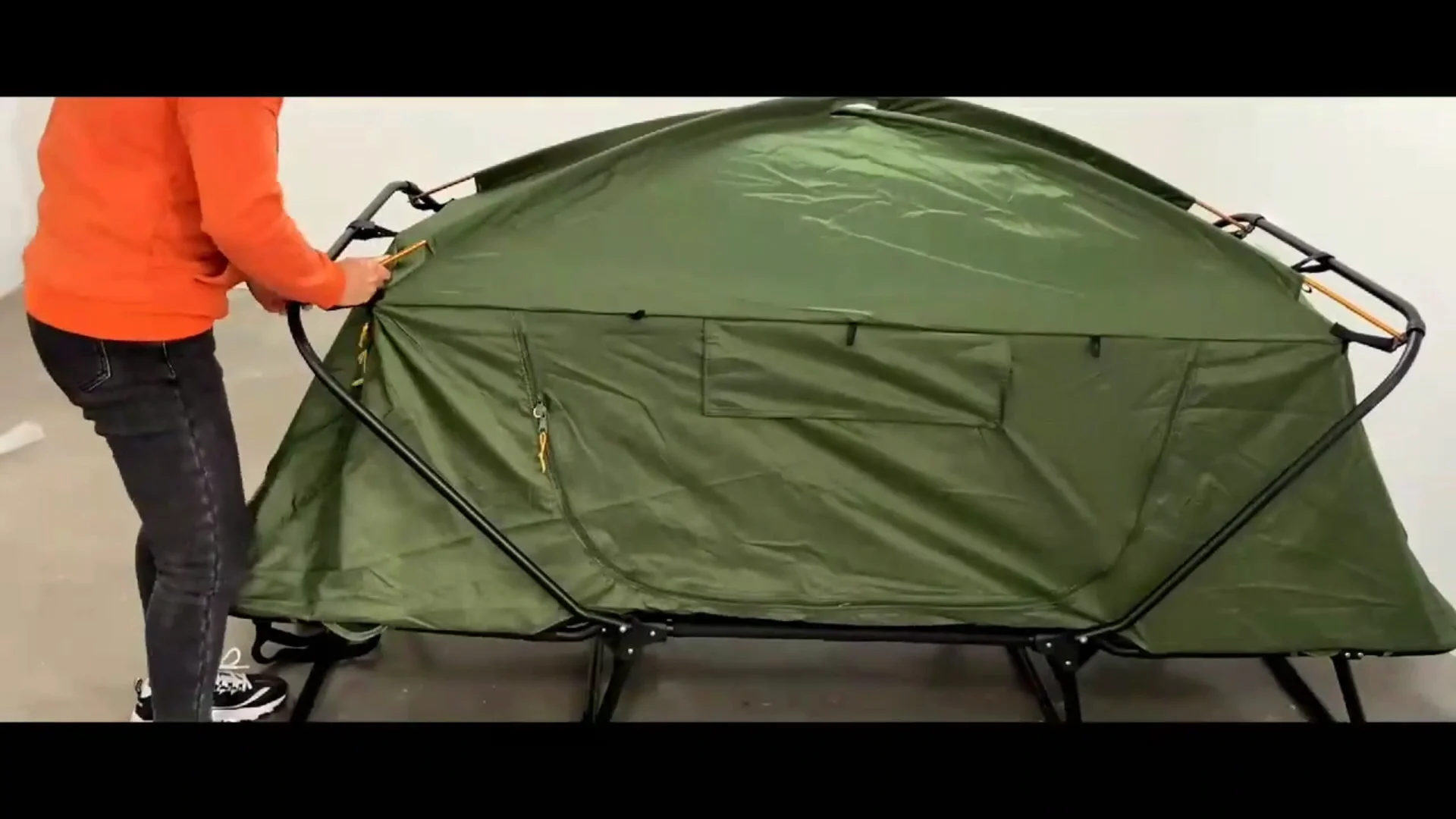 Two-in-one Outdoor Camping Folding Single Tent Marching Bed Portable ...