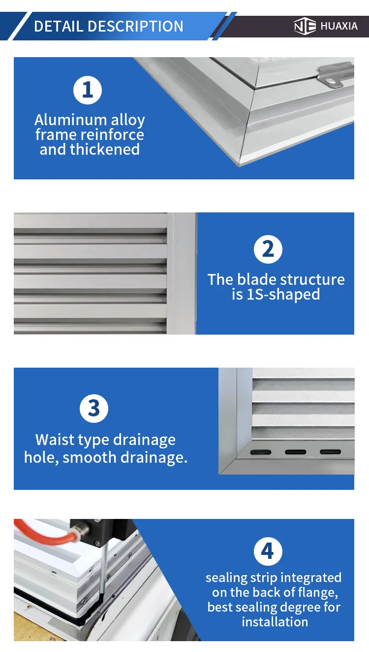 Factory Manufacturing Aluminum Externally Mounted Ventilation Air Fan ...