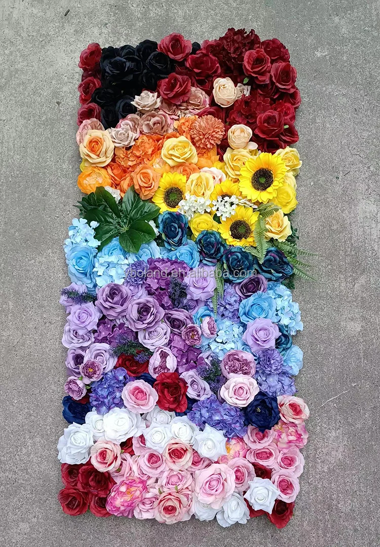 A-1359 Wedding Decor Coffe Color Flower Wall Cloth 3d Colorful ...