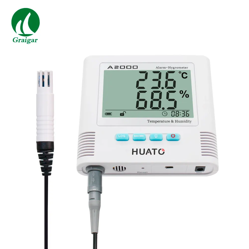 A2000-ex Digital Thermometer Alarm Thermometer Hygrometer Temperature ...
