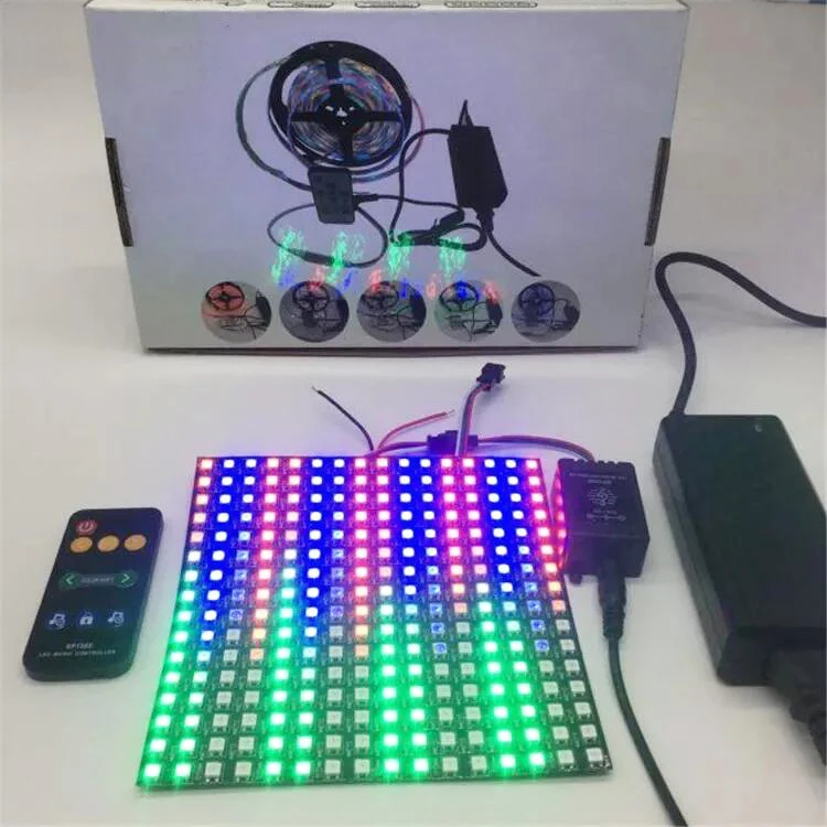 Full Color 256leds Flex Led Board Ws2812 Rgb 5050 Matrix Led ...