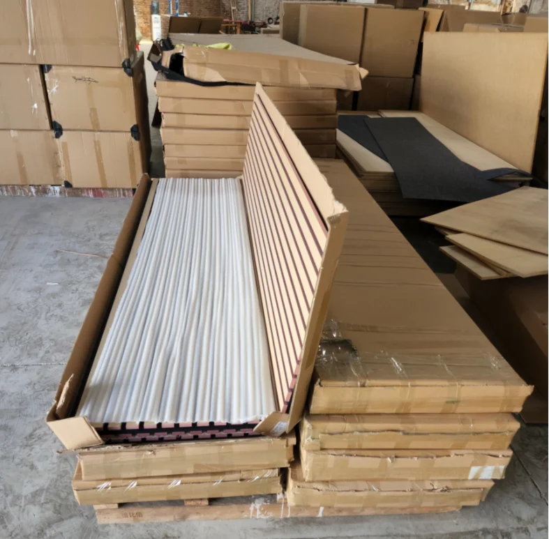 Fire Resistant Oak Woodupp Acoustic Insulation Acoustic Wooden Slat ...
