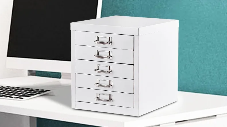 Mini 5 Drawers Sorting Storage Filling Cabinet File Office Cabinet For ...