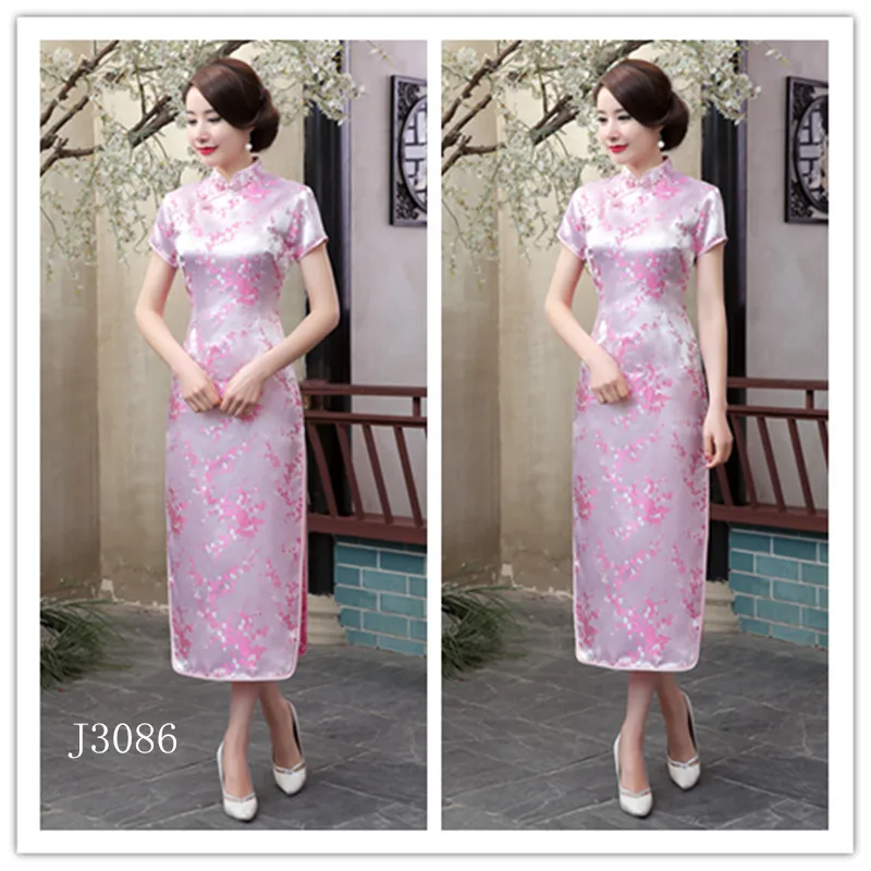 Chinese Traditional Dress Hanfu Cotton Qipao Dresses For Women Wedding ...