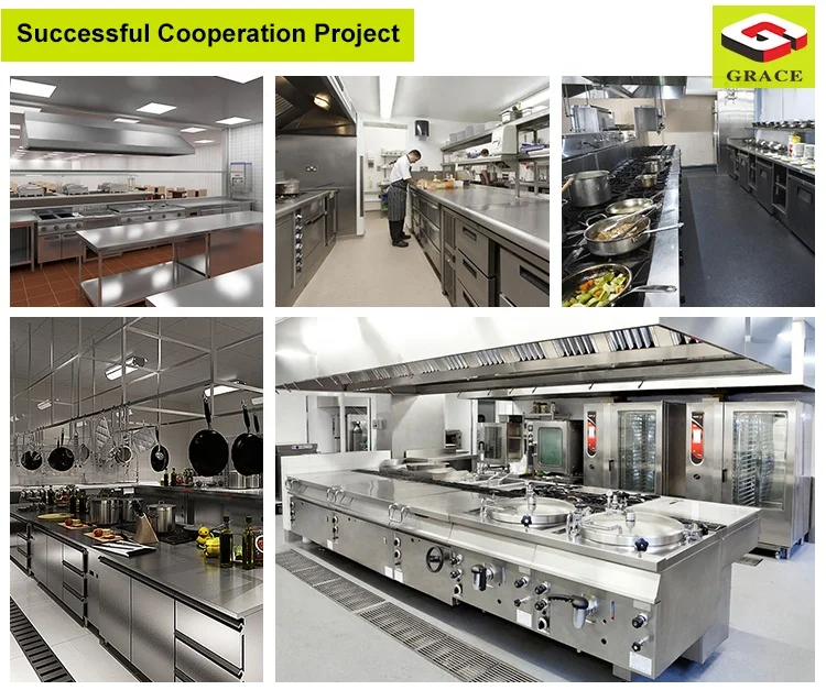 Grace Hotel Kitchen Equipment - Gas Stove with Cabinet