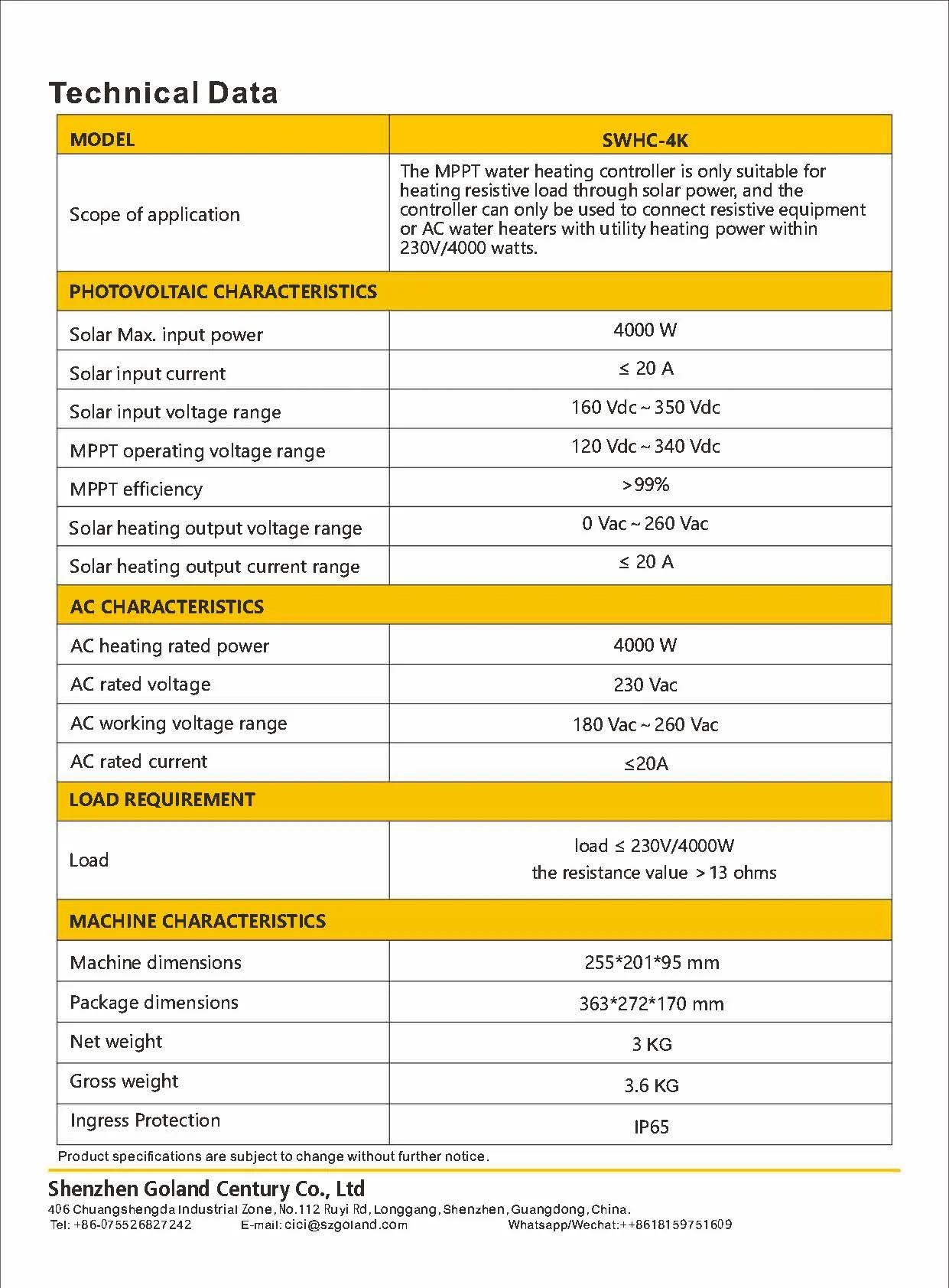 Gcsoar Ip65 Simple Solar Water Heater For Resistive Load Solar Water ...