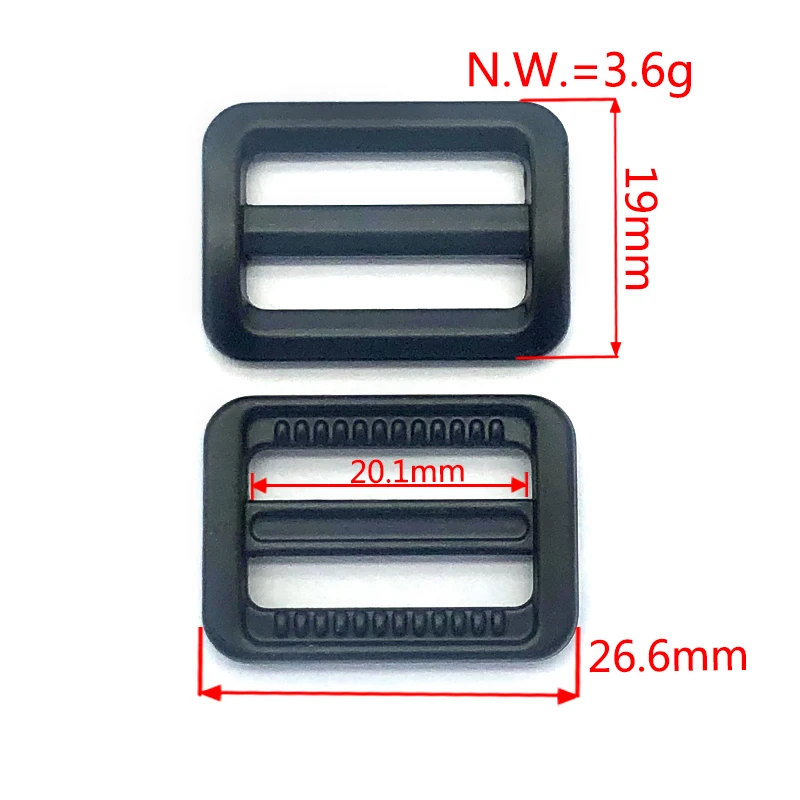 20mm Black Olecranon Clasps - Durable Tactical Accessory