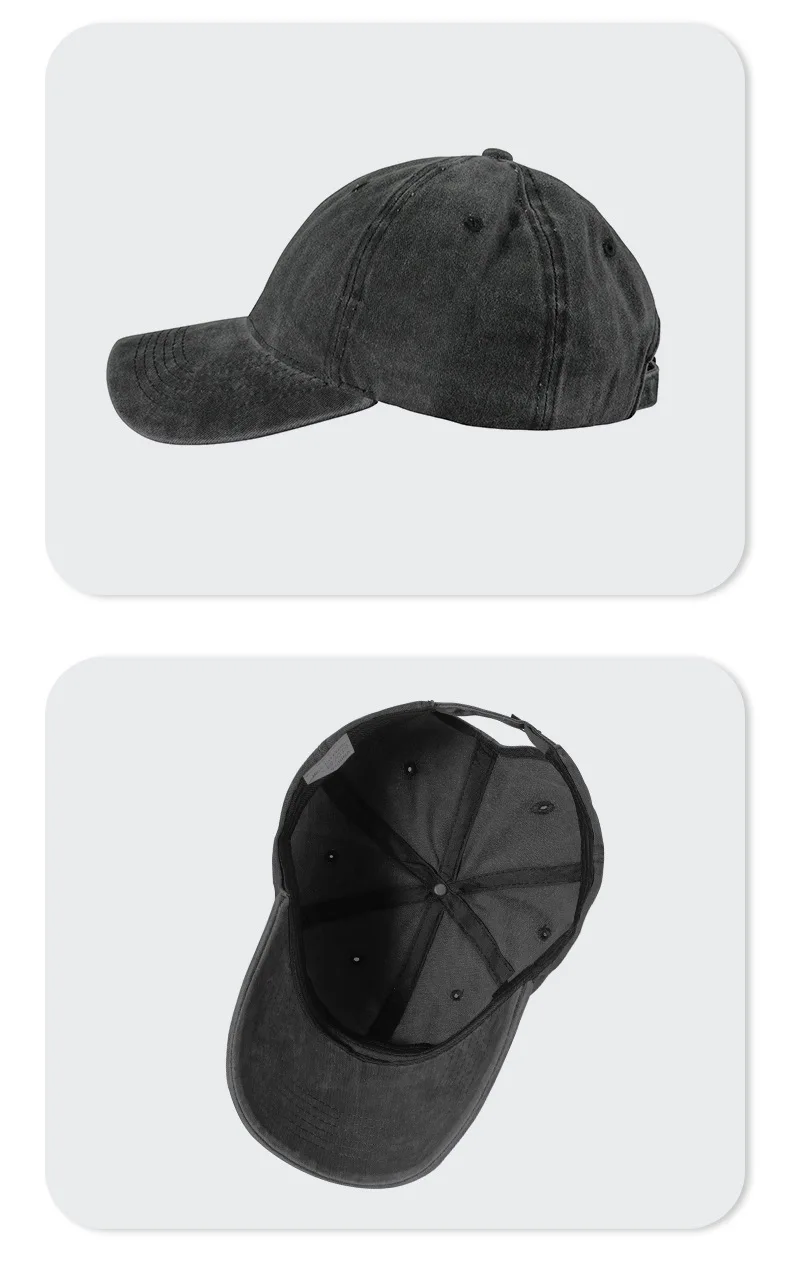 High Quality 100% Cotton Wash Mens Caps Distressed Blank Baseball Cap ...