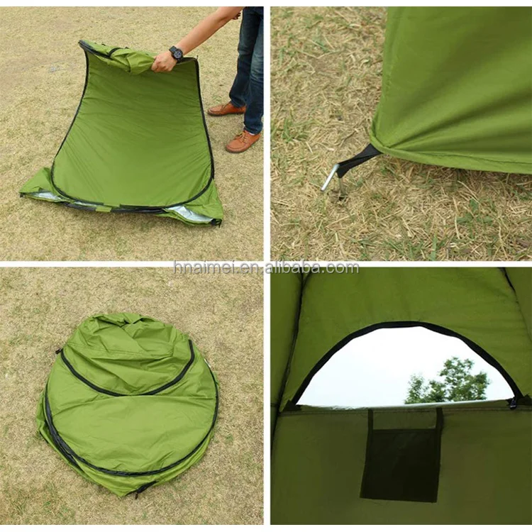 Easy Set up Foldable Solar Shower Tent Kit for Outdoor Camping