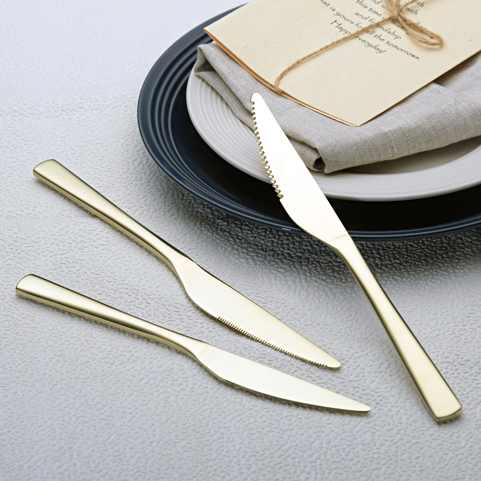 Alibaba.com: Thick Handle Stainless Steel Flatware with PVD Coating ...