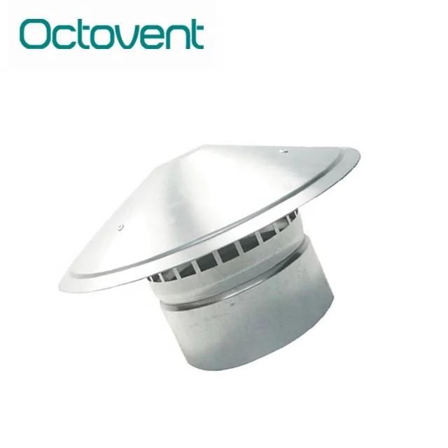 Hvac System Aluminium Rainproof Umbrella Cowl Round Roof Vent - Buy ...