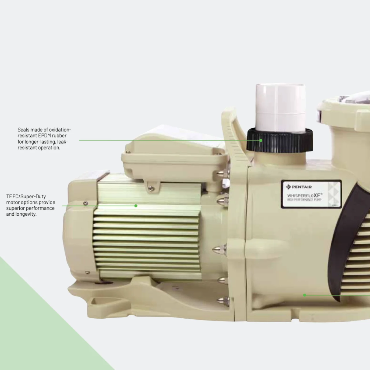 5HP Water Pump Pool Circulation Pump - Pentair Whisperflo