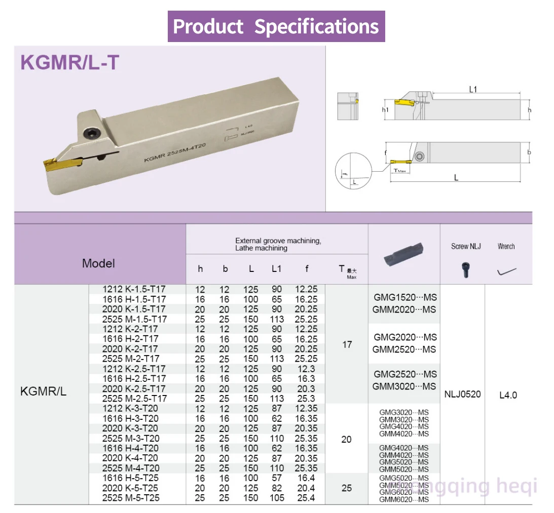 Torno Para Metal Cnc Turning Lathe Machine Cutting Tools Kgmr1212k Kgmr1616h Kgmr 2020k Turning ...