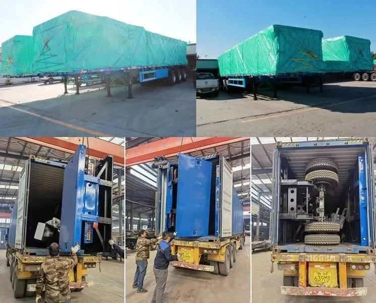 Low Bed Truck Semi Trailer Heavy Load Gooseneck 12m 15m China Lowboy ...