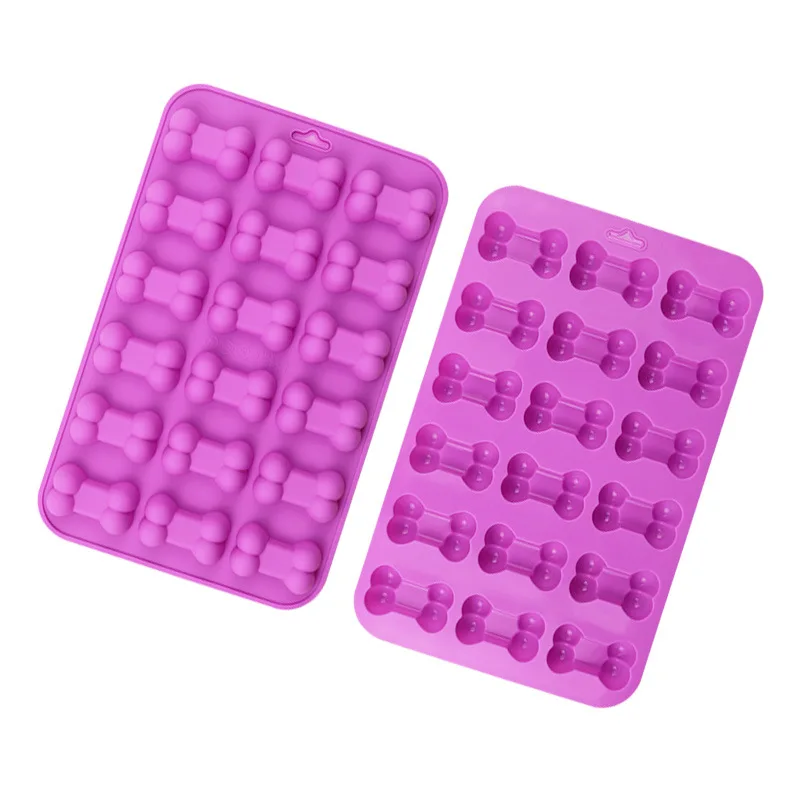 18 Cavities Bone Shape Silicone Chocolate Mold Silicone Ice Mold Baking ...