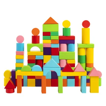 Wooden Building Blocks Kids Educational Toy 2023 Construction Building ...