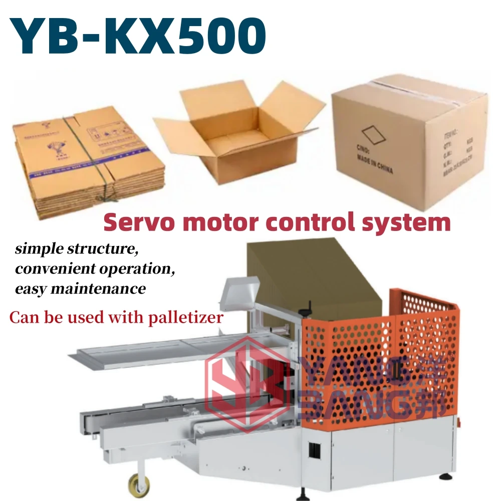 Jb-kx500 Automatic Carton Case Box Erector Small Carton Box Erector Unpacking Machine With Ce ...