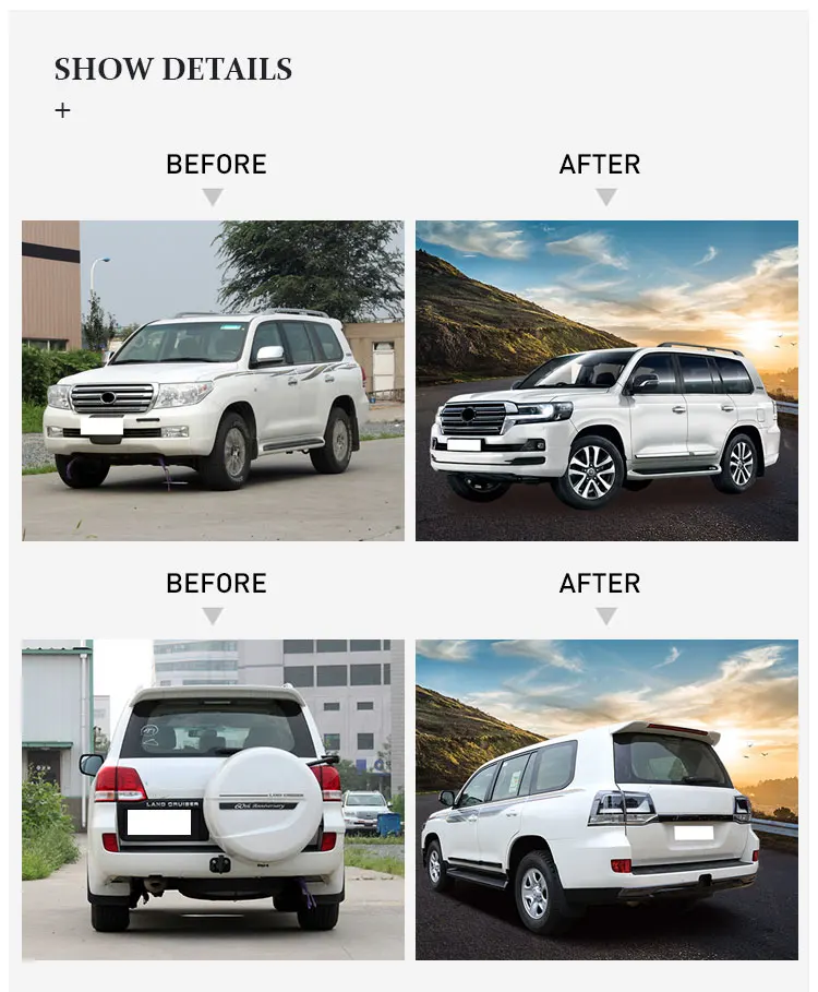 GBT Factory LC200 Black Style Conversion Kit for Toyota Land Cruiser 200 Model