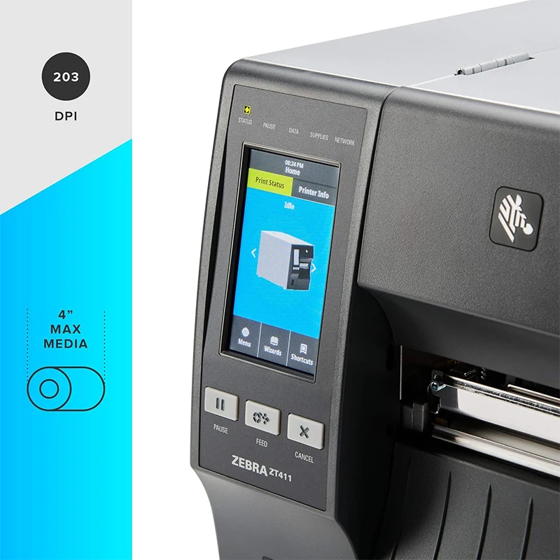 Clear Labels Thermal Zebra Zt411 Printer Label Thermal Printer Zebra ...