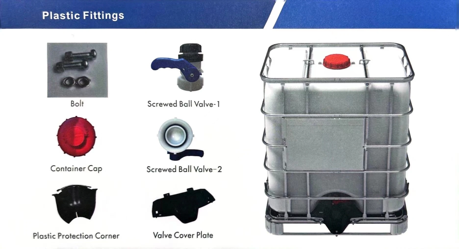 Plastic IBC Tank 1000 Liters - Durable & Efficient Storage